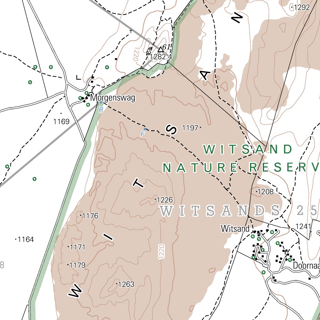 2822CB WITSAND Map by Chief Directorate: National Geo-spatial ...