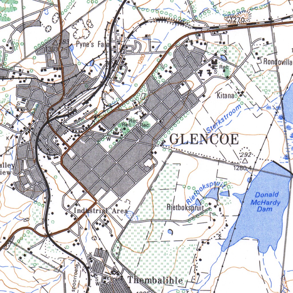 2830AA DUNDEE Map by Chief Directorate: National Geo-spatial ...
