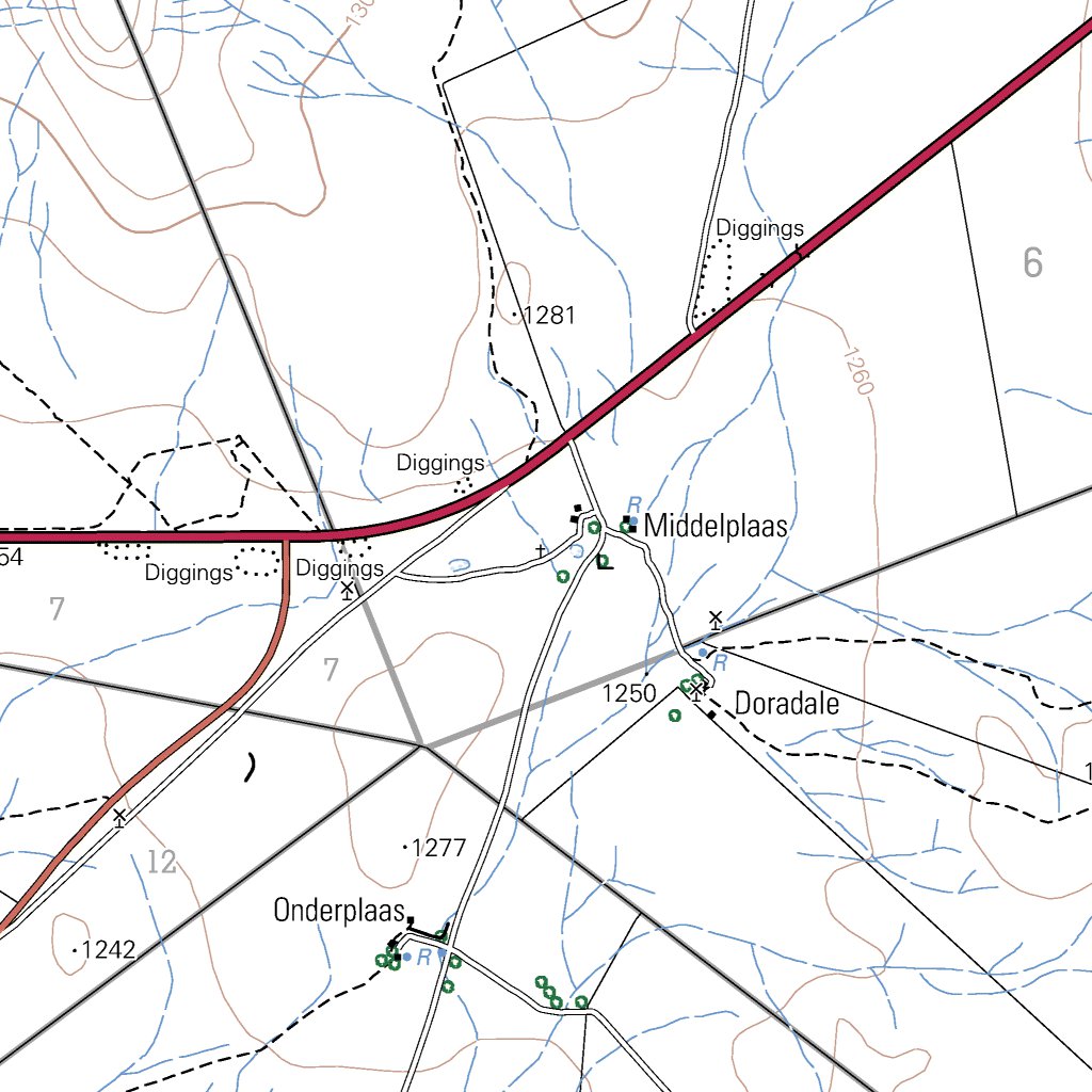 2823CC GRIEKWASTAD (WES) Map by Chief Directorate: National Geo-spatial ...