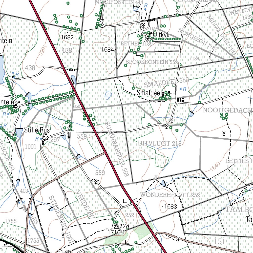 2728AC HOOGGTE Map by Chief Directorate: National Geo-spatial ...