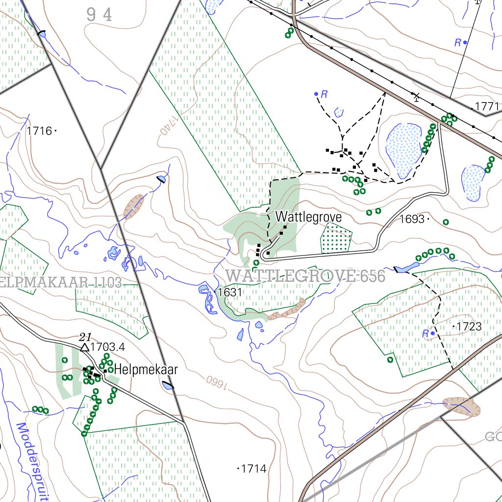 2829AC HARRISMITH Map by Chief Directorate: National Geo-spatial ...