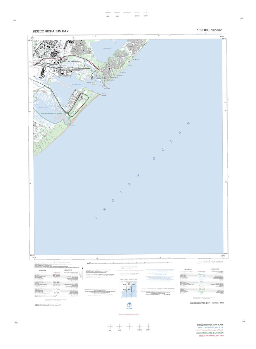 2832CC RICHARDS BAY Map by Chief Directorate: National Geo-spatial ...