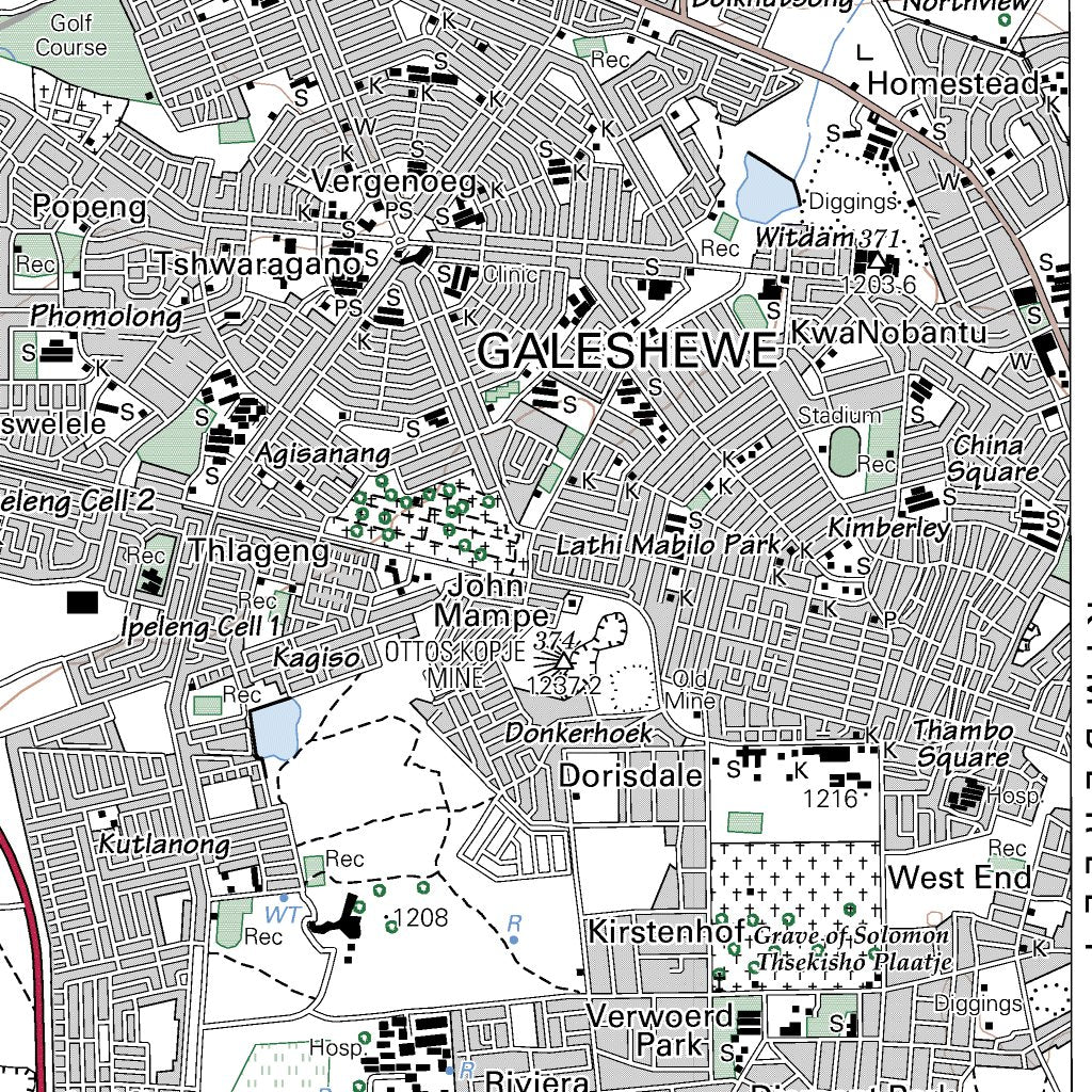 2824DA BARKLY WEST Map by Chief Directorate: National Geo-spatial ...