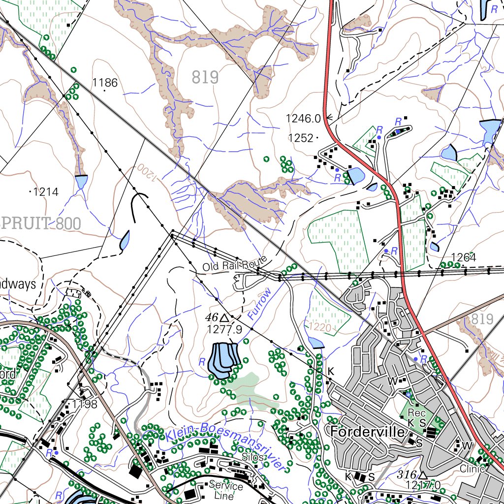 2829DD FRERE Map by Chief Directorate: National Geo-spatial Information ...