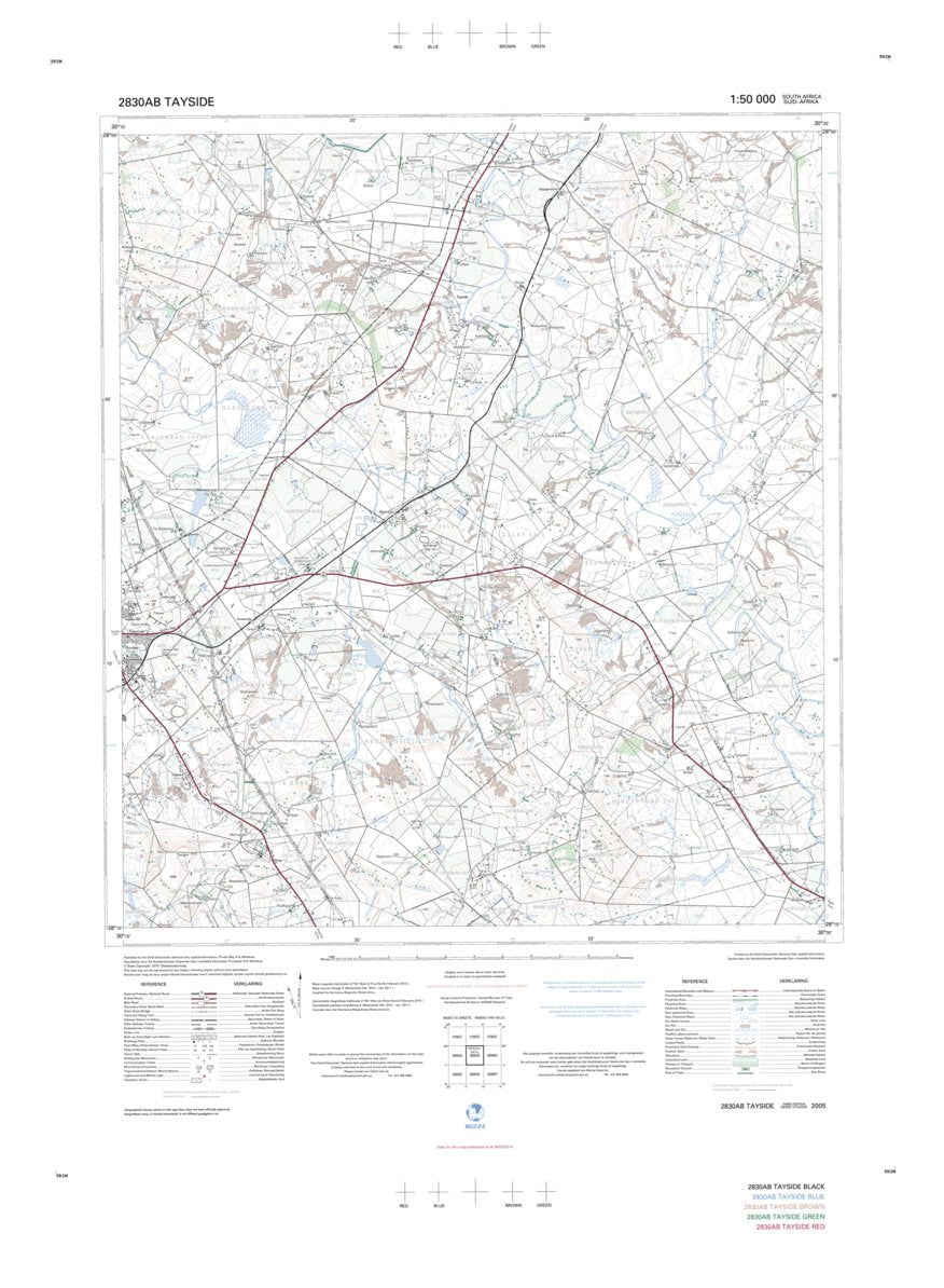 2830AB TAYSIDE Map by Chief Directorate: National Geo-spatial ...