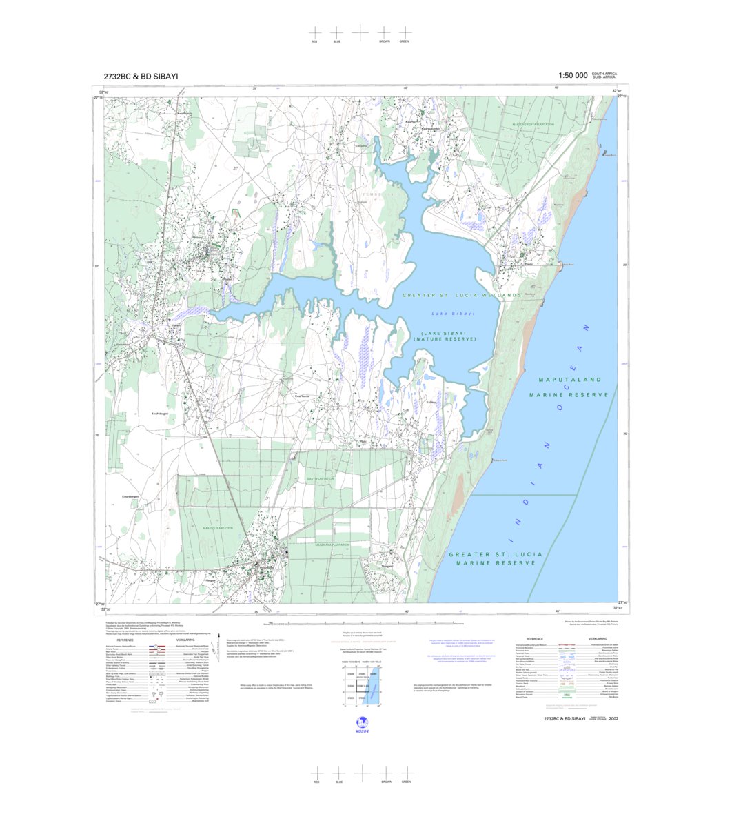 2732BC, BD SIBAYI Map by Chief Directorate: National Geo-spatial ...