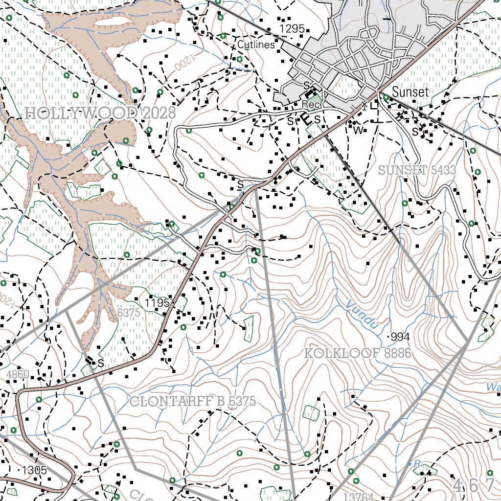 2830CB POMEROY Map by Chief Directorate: National Geo-spatial ...