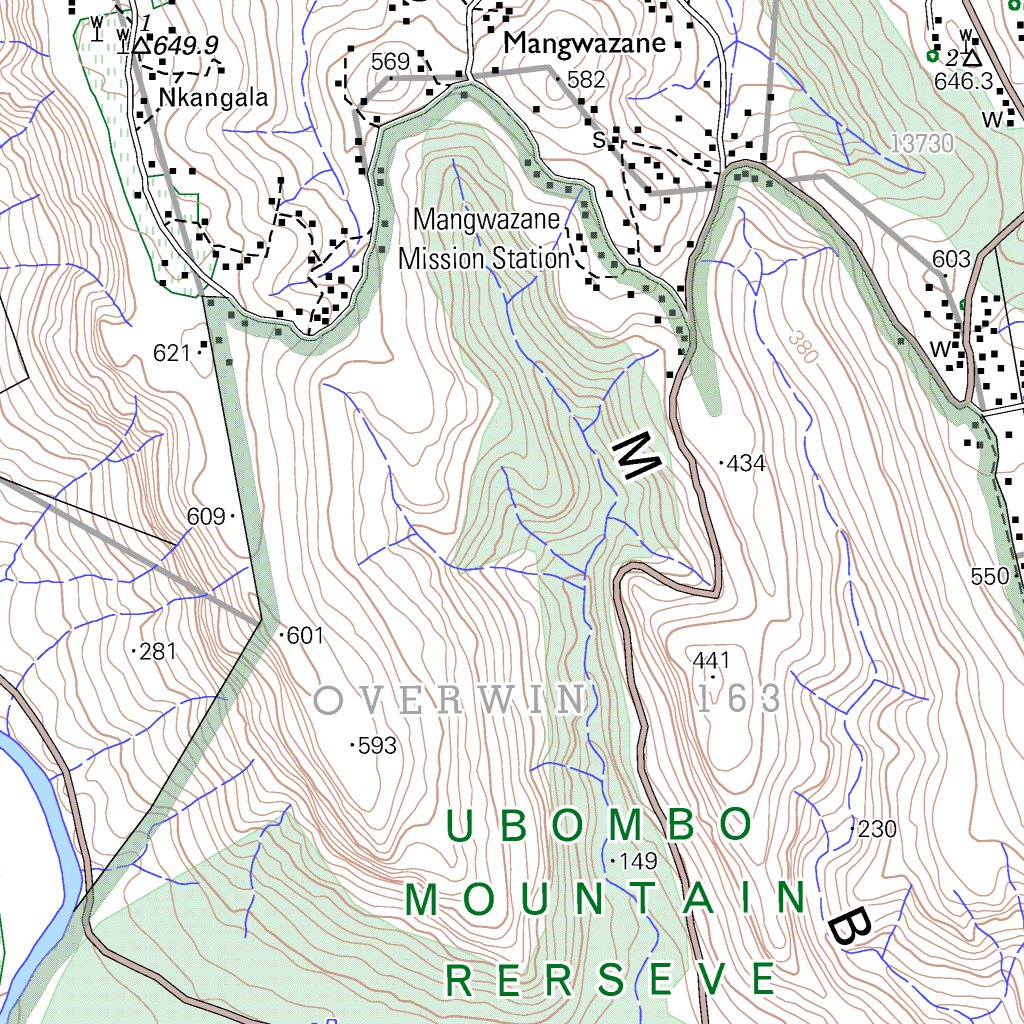 2732CA UBOMBO Map by Chief Directorate: National Geo-spatial ...