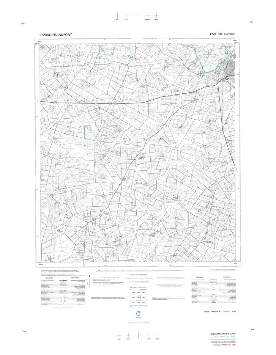 2728AD FRANKFORT Map by Chief Directorate: National Geo-spatial ...