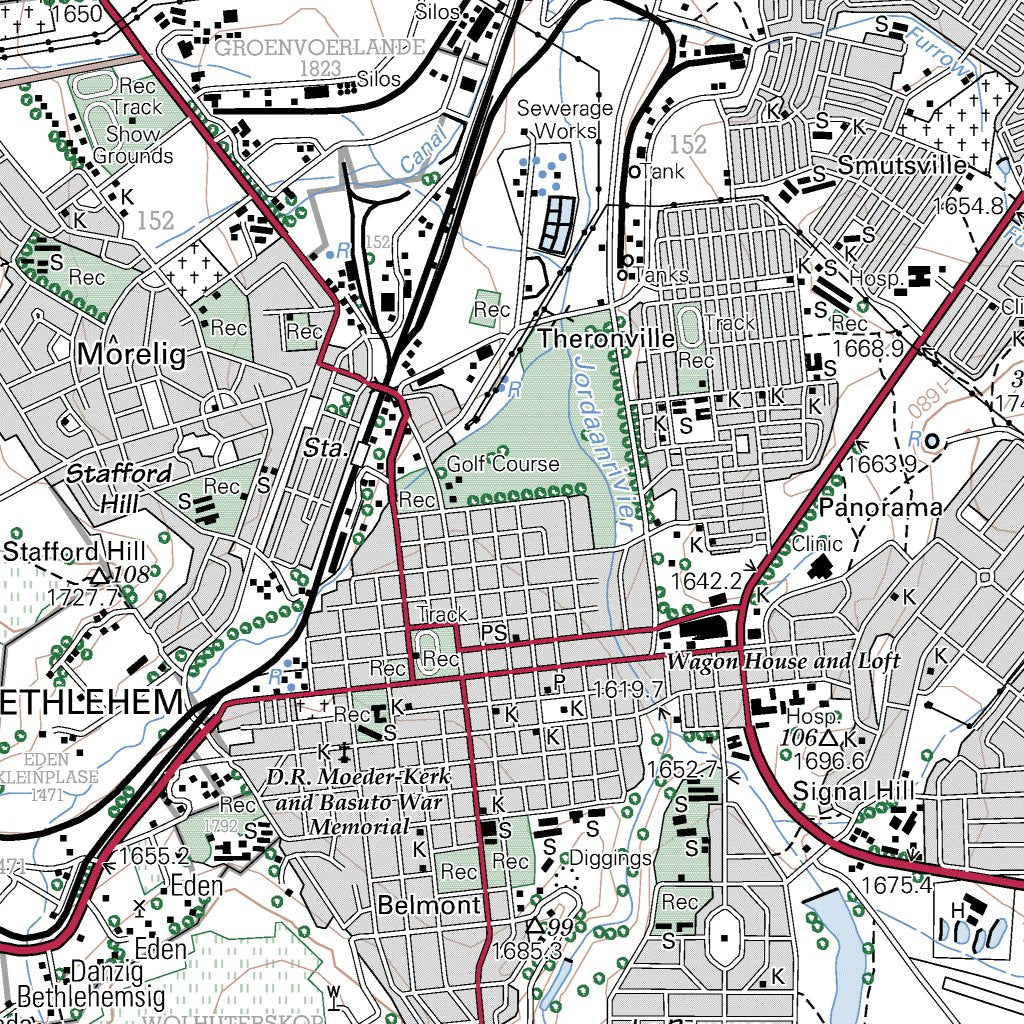 2828AB BETHLEHEM Map by Chief Directorate: National Geo-spatial ...