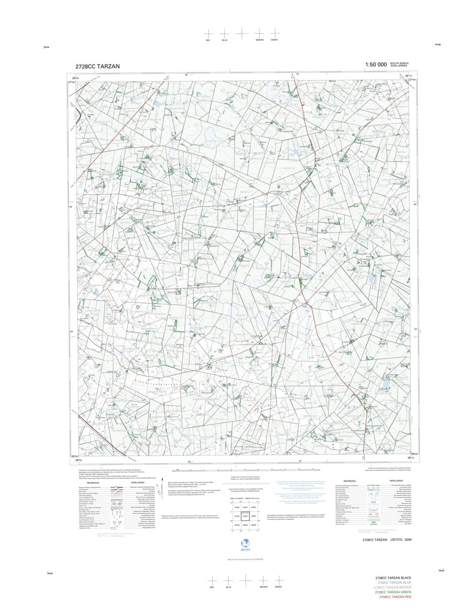 2728CC TARZAN Map by Chief Directorate: National Geo-spatial ...