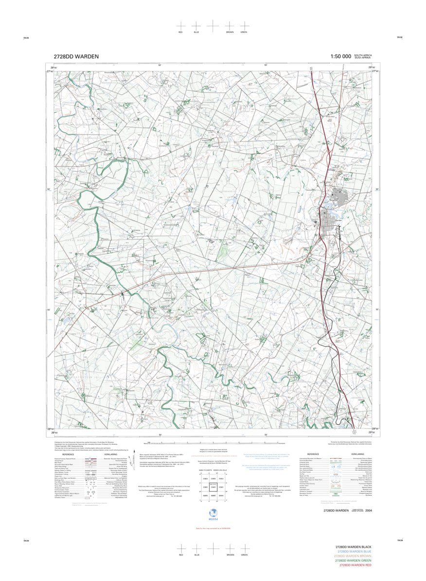 2728DD WARDEN Map by Chief Directorate: National Geo-spatial ...