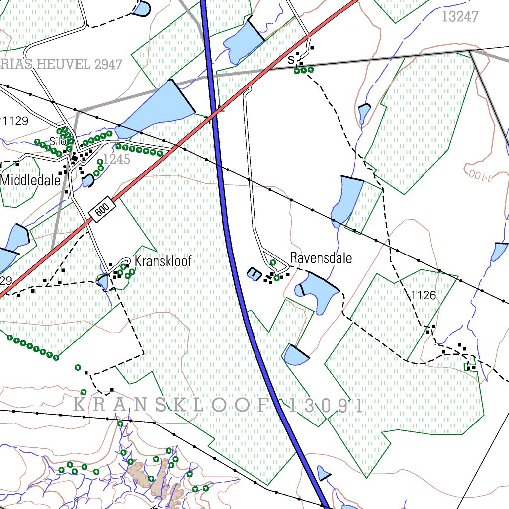 2829DA SPIOENKOP Map by Chief Directorate: National Geo-spatial ...
