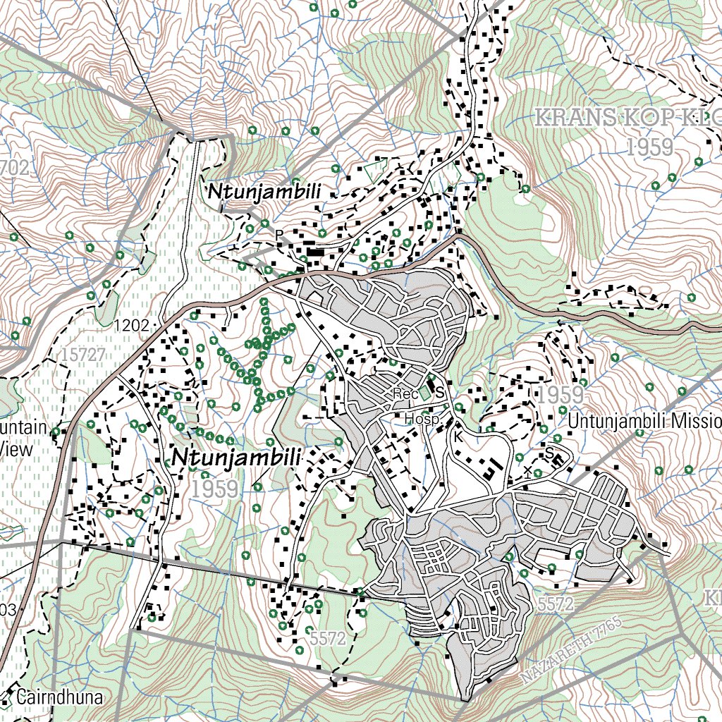 2830DD KRANSKOP Map by Chief Directorate: National Geo-spatial ...