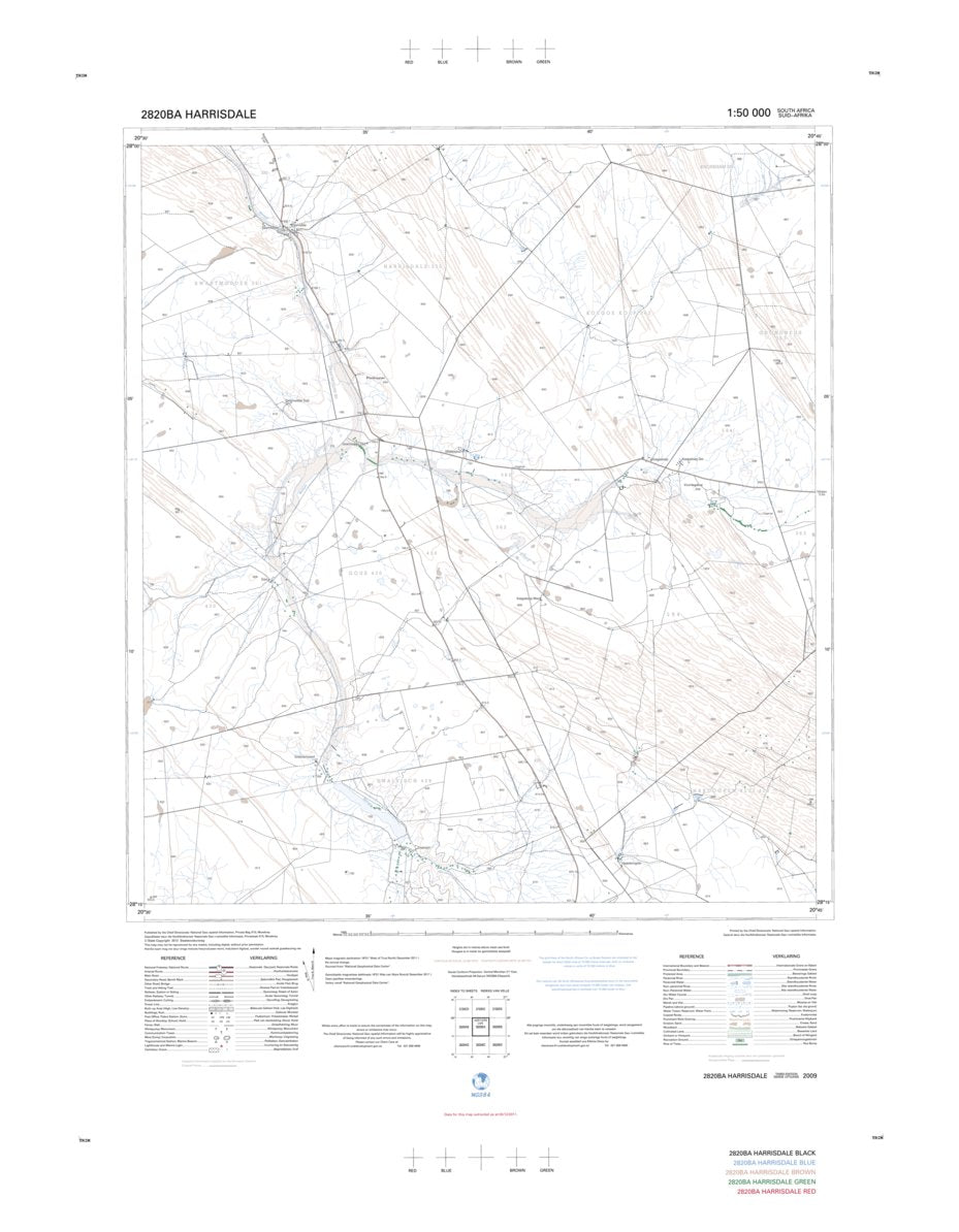 2820BA HARRISDALE Map by Chief Directorate: National Geo-spatial ...