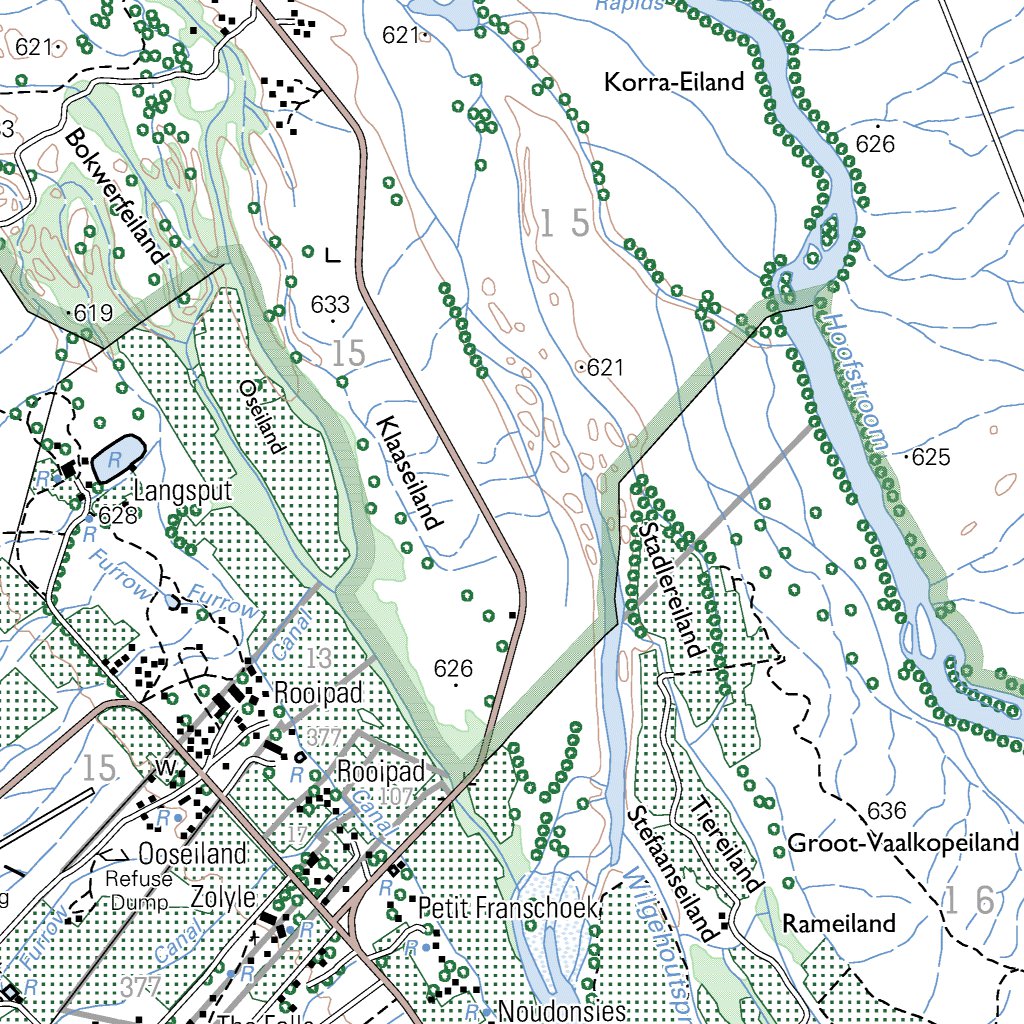 2820CB AUGRABIES Map by Chief Directorate: National Geo-spatial ...