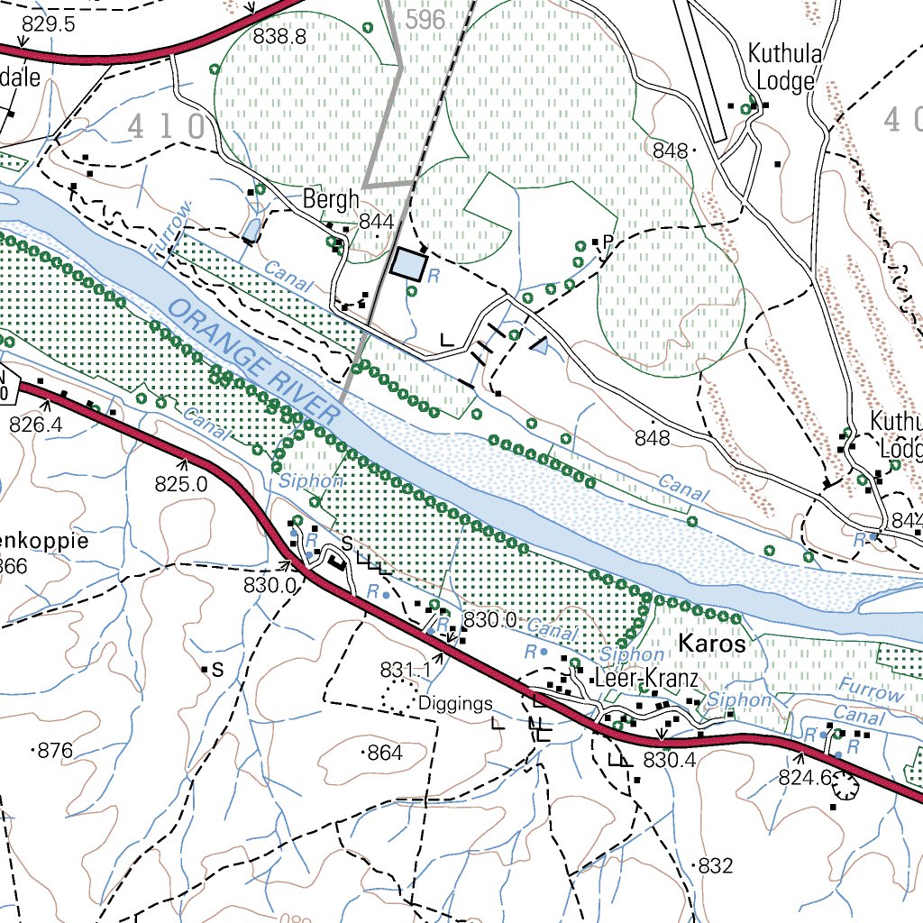 2821BC KAROS Map by Chief Directorate: National Geo-spatial Information ...
