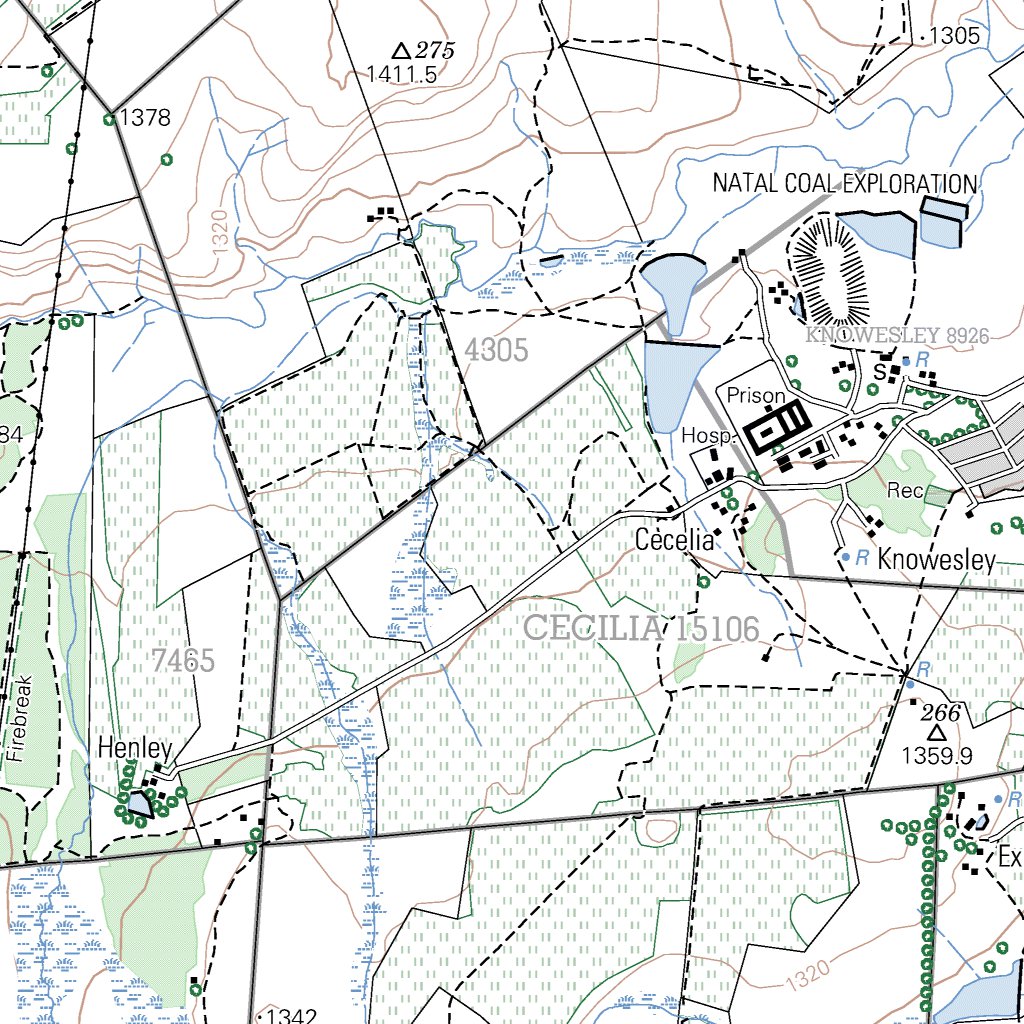 2729DD NEWCASTLE Map by Chief Directorate: National Geo-spatial ...