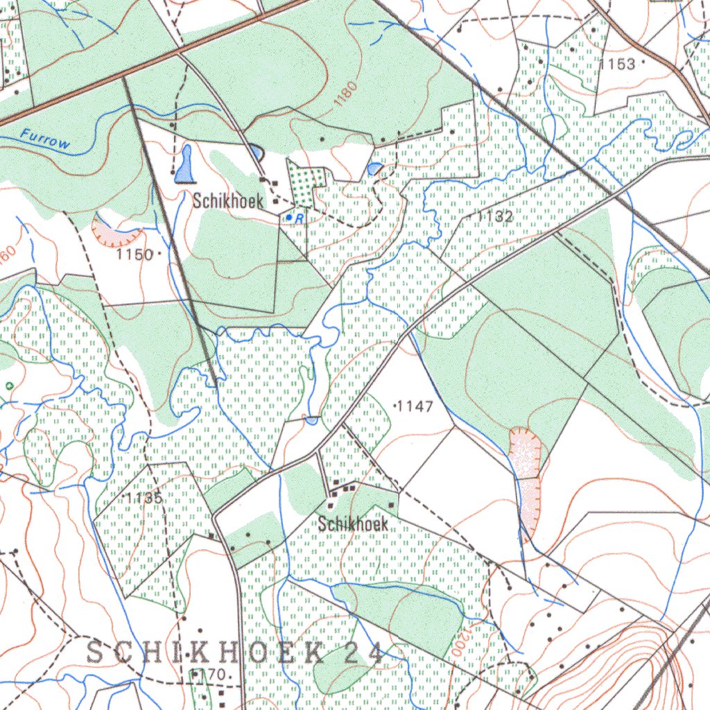 2730BC LUNEBURG Map by Chief Directorate: National Geo-spatial ...