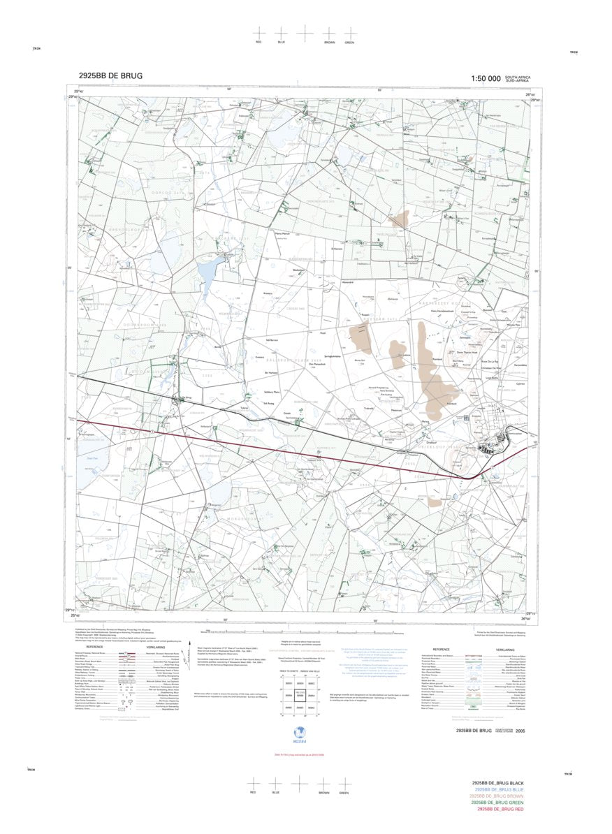 2925BB DE BRUG Map by Chief Directorate: National Geo-spatial ...