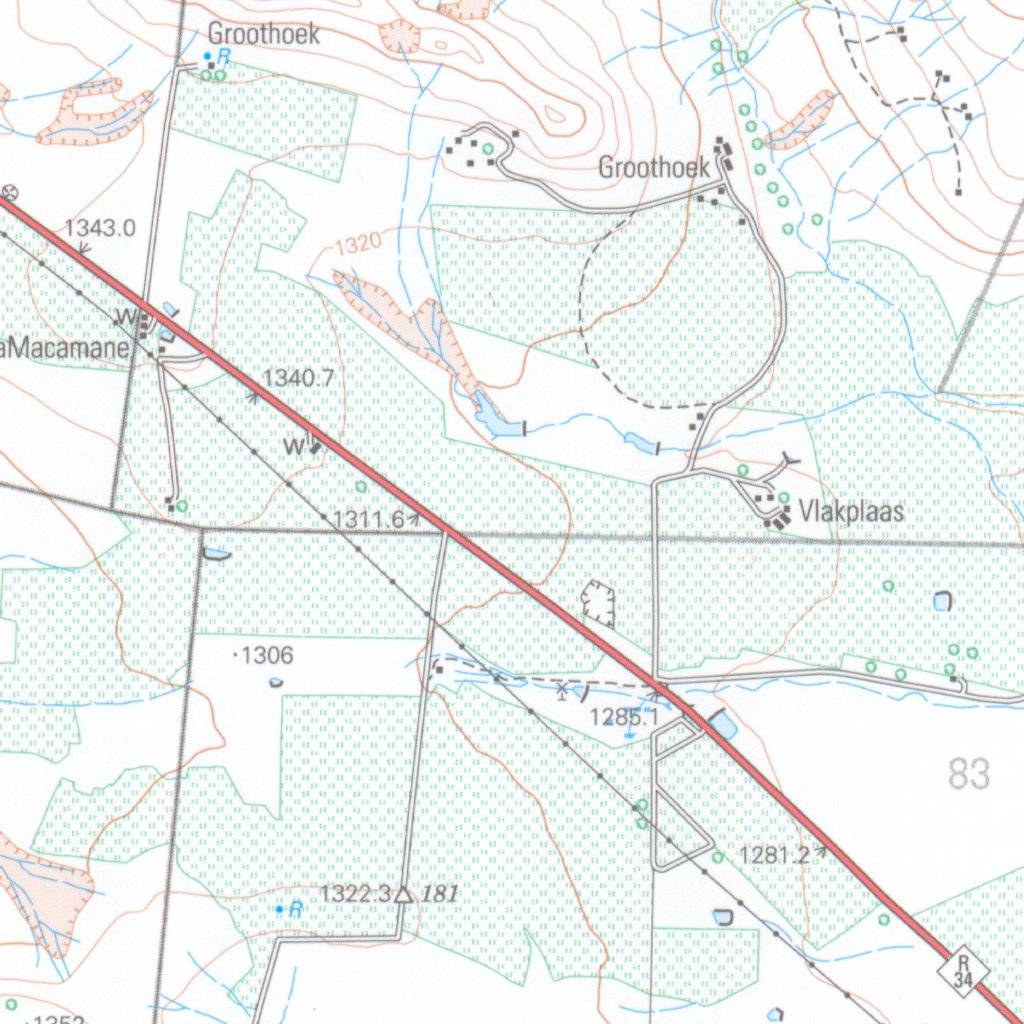 2730CD DORINGBERG Map by Chief Directorate: National Geo-spatial ...