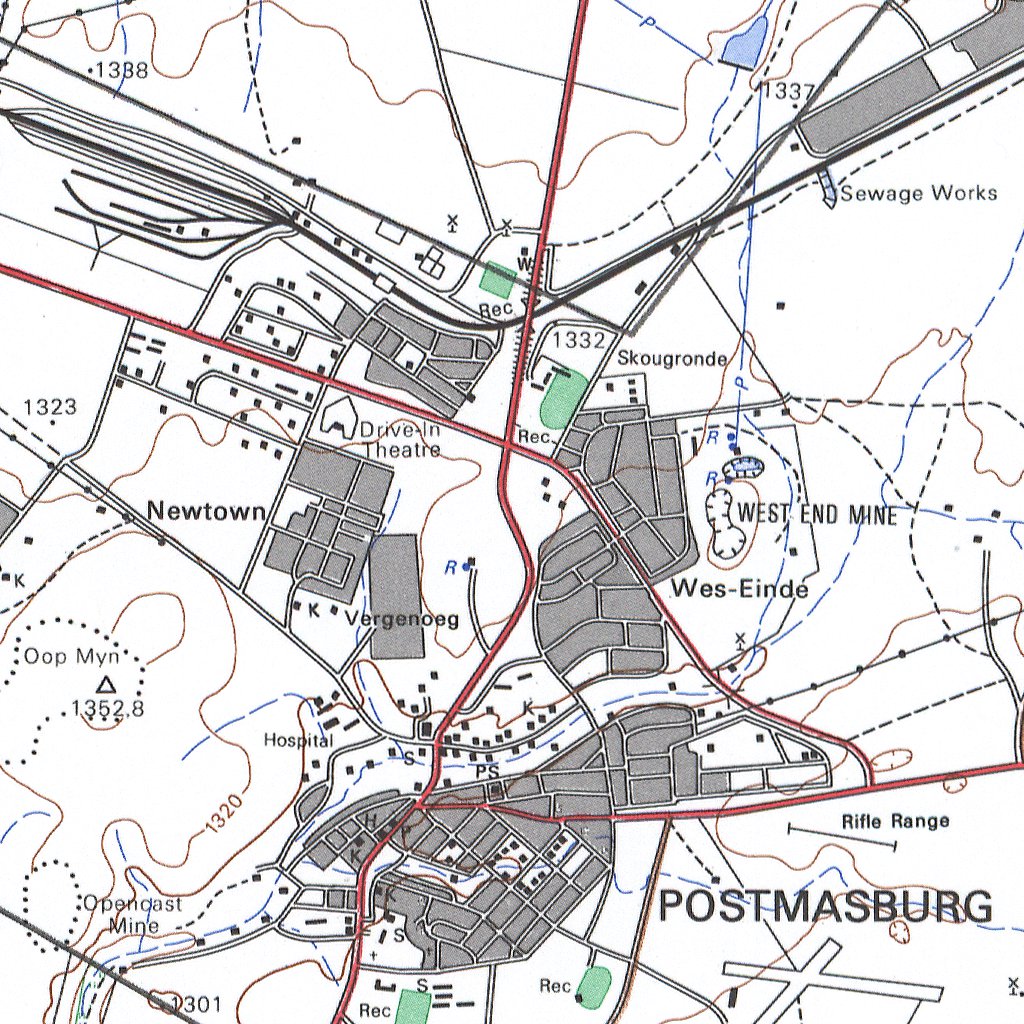 2823AC POSTMASBURG Map by Chief Directorate: National Geo-spatial ...