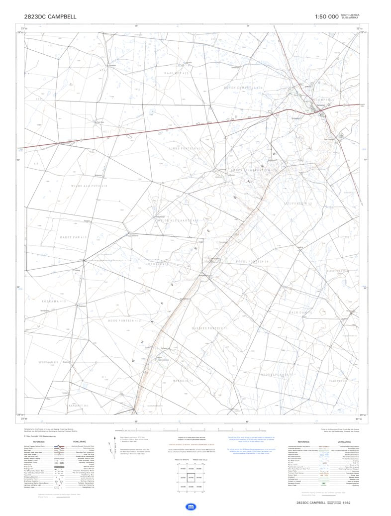 2823DC CAMPBELL Map by Chief Directorate: National Geo-spatial ...