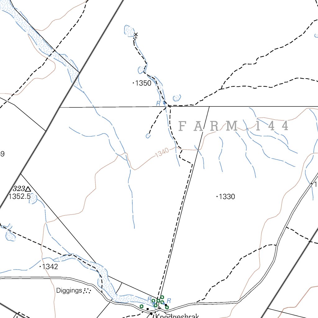 2824AA KOOPMANSFONTEIN Map by Chief Directorate: National Geo-spatial ...
