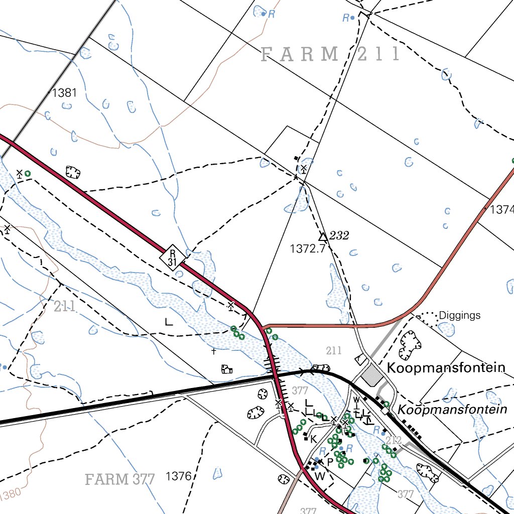 2824AA KOOPMANSFONTEIN Map by Chief Directorate: National Geo-spatial ...