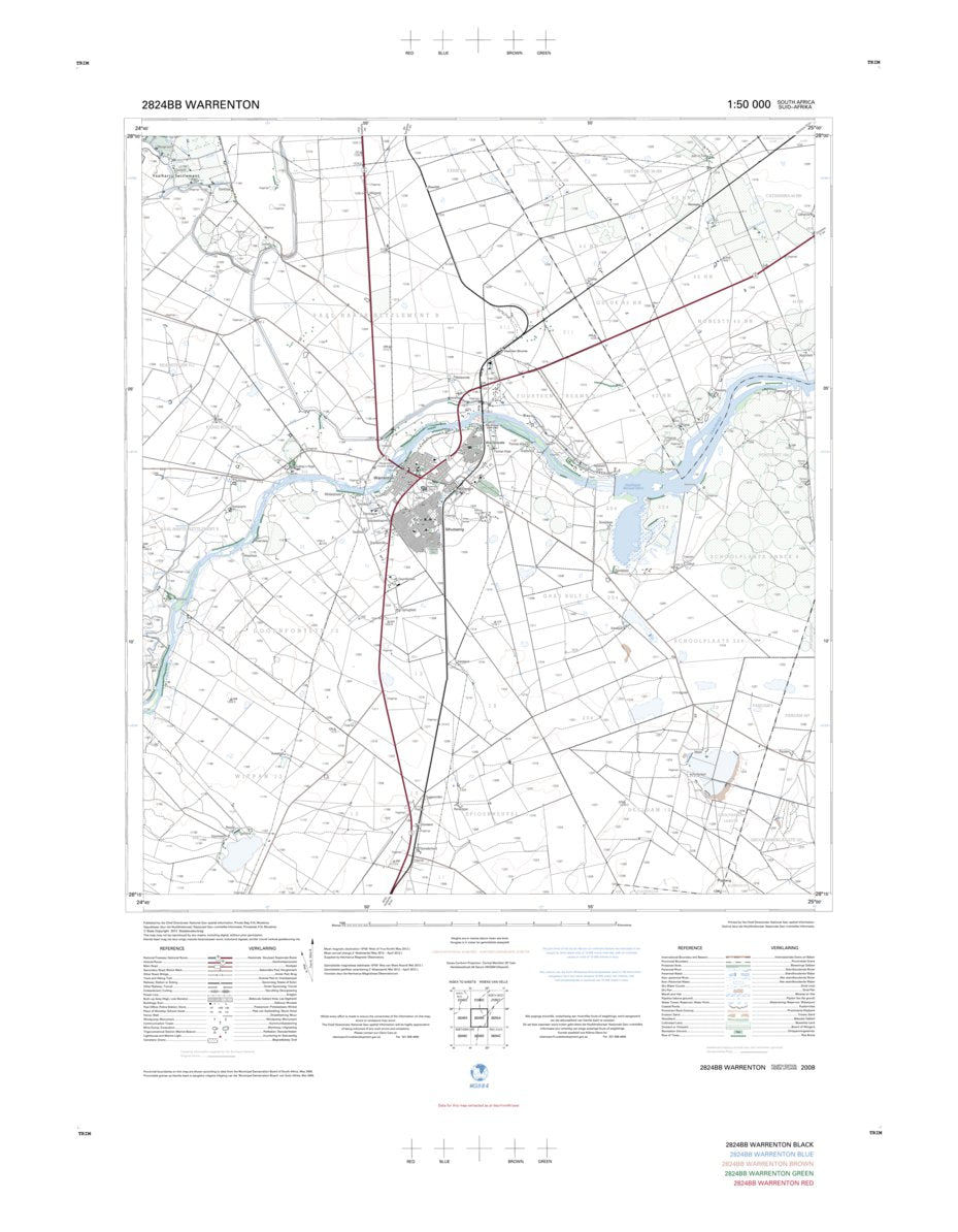 2824BB WARRENTON Map by Chief Directorate: National Geo-spatial ...
