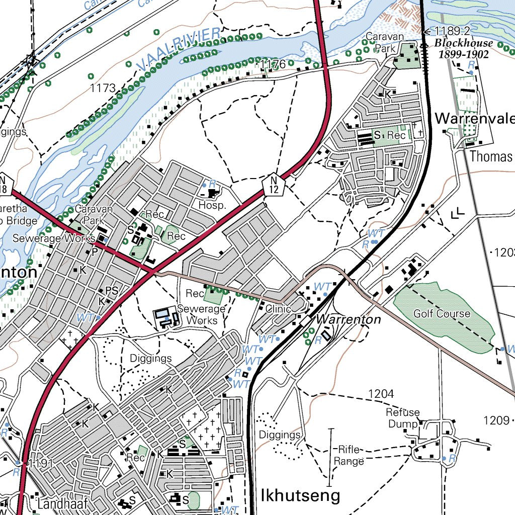 2824BB WARRENTON Map by Chief Directorate: National Geo-spatial ...