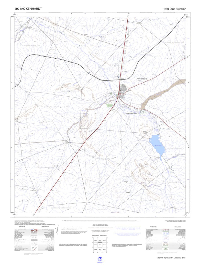 2921AC KENHARDT Map by Chief Directorate: National Geo-spatial ...