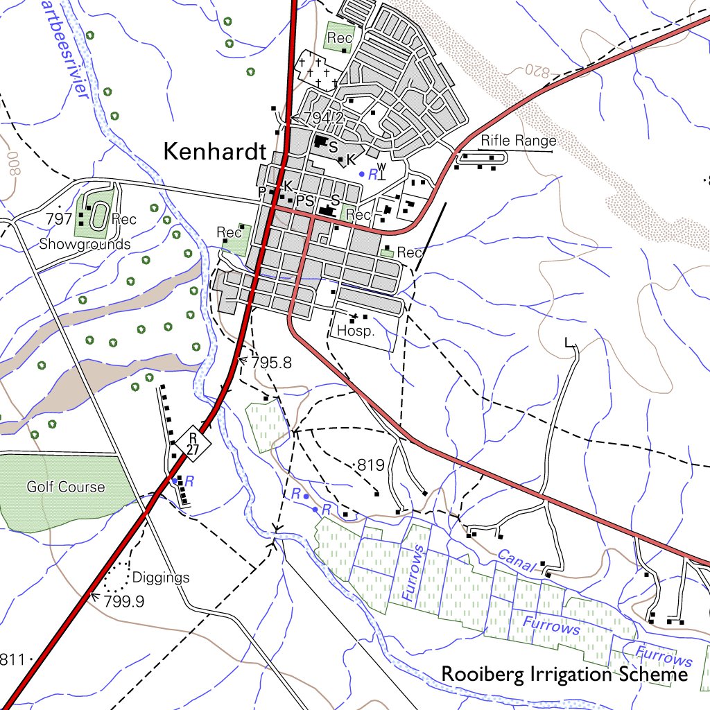 2921AC KENHARDT Map by Chief Directorate: National Geo-spatial ...