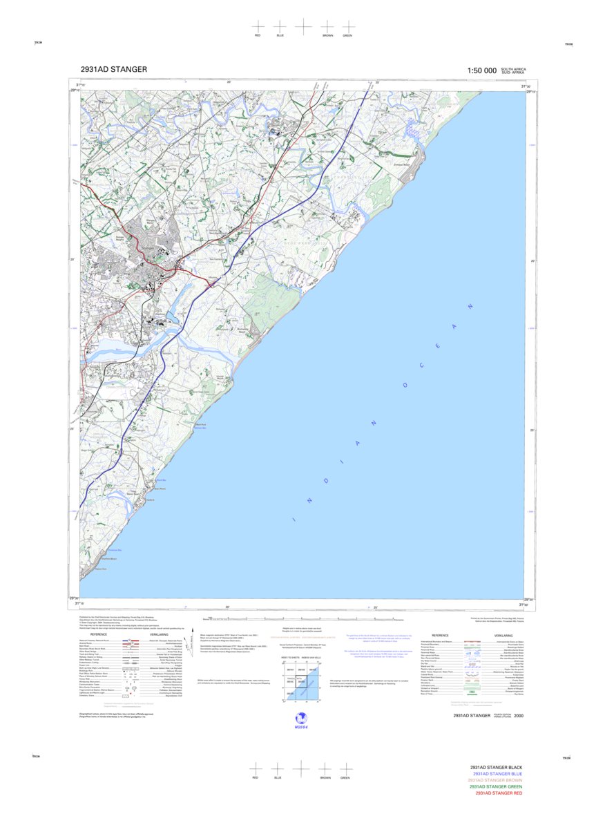 2931AD KWADUKUZA Map by Chief Directorate: National Geo-spatial ...