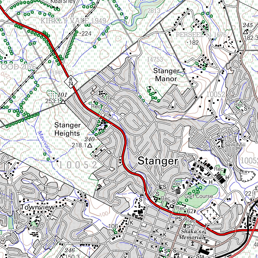 2931AD KWADUKUZA Map by Chief Directorate: National Geo-spatial ...