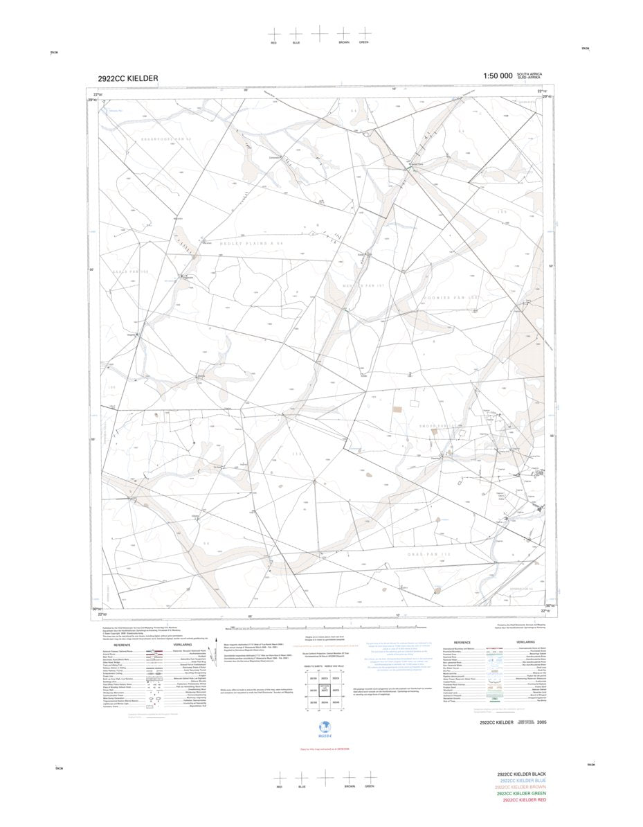 2922CC KIELDER Map by Chief Directorate: National Geo-spatial ...