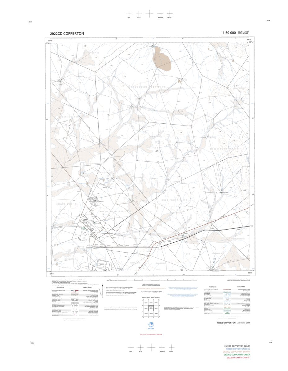 2922CD COPPERTON Map by Chief Directorate: National Geo-spatial ...