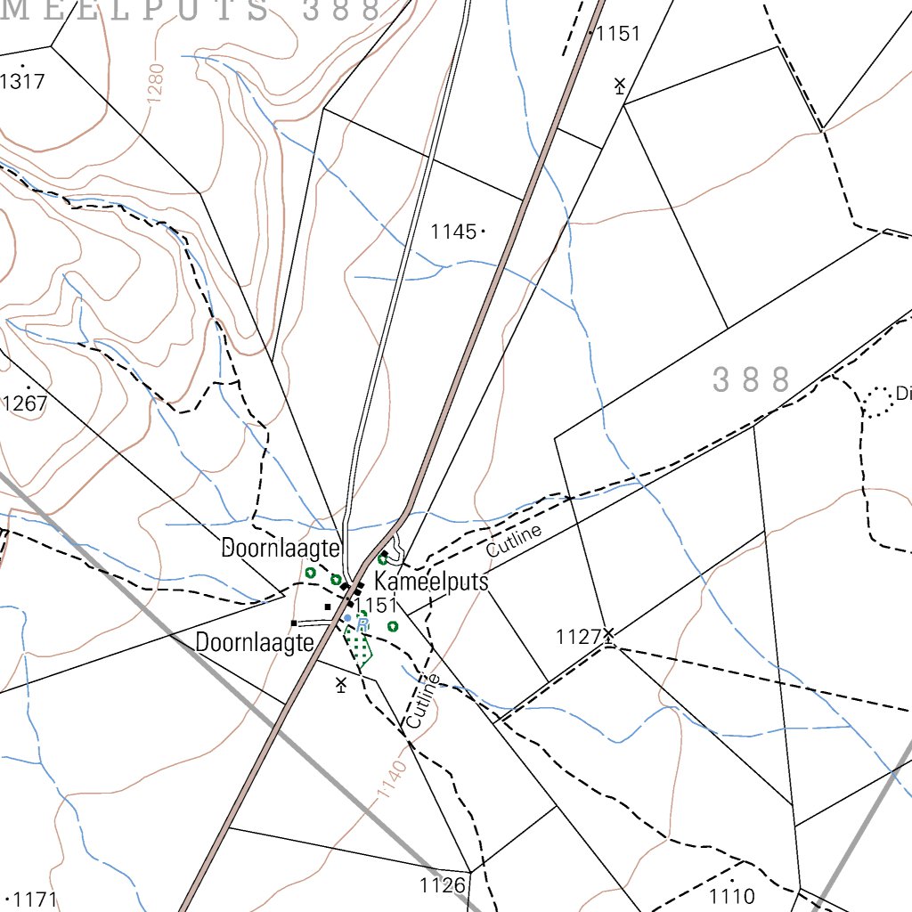 2923AA KAMEELPUTS Map by Chief Directorate: National Geo-spatial ...