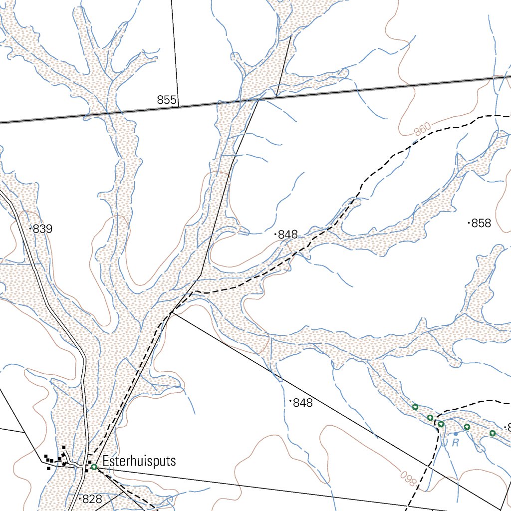 2820AB LANGKLIP Map by Chief Directorate: National Geo-spatial ...