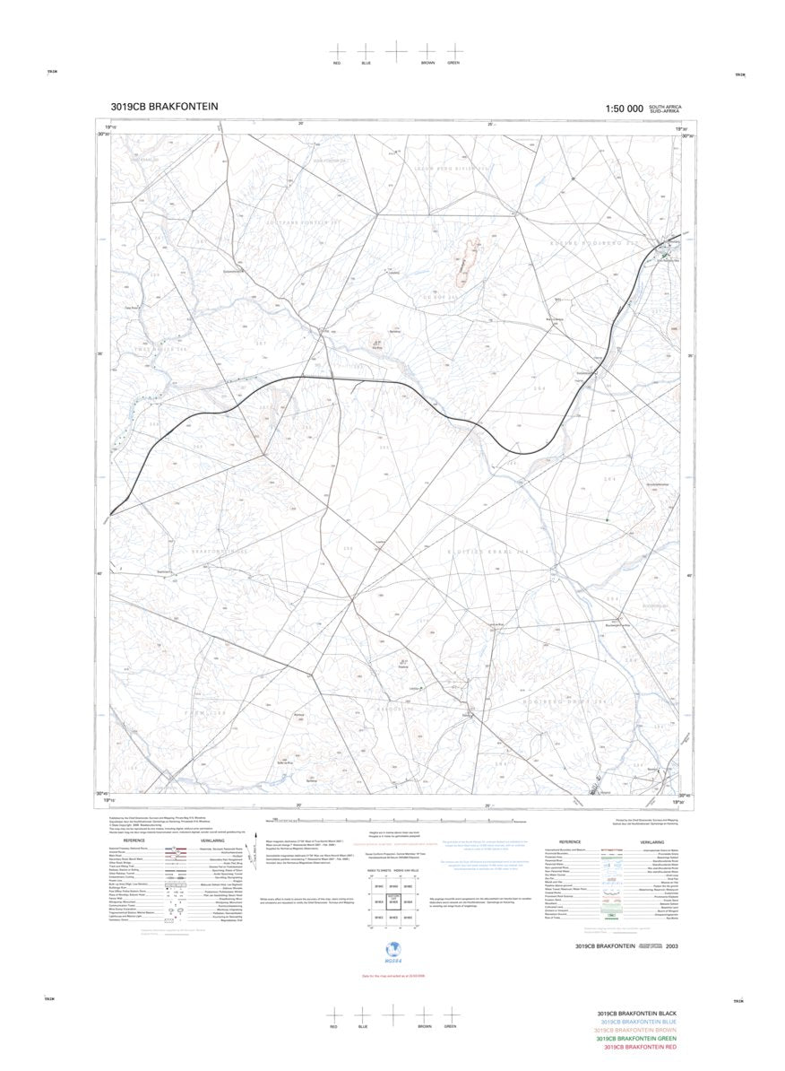 3019CB BRAKFONTEIN Map by Chief Directorate: National Geo-spatial ...