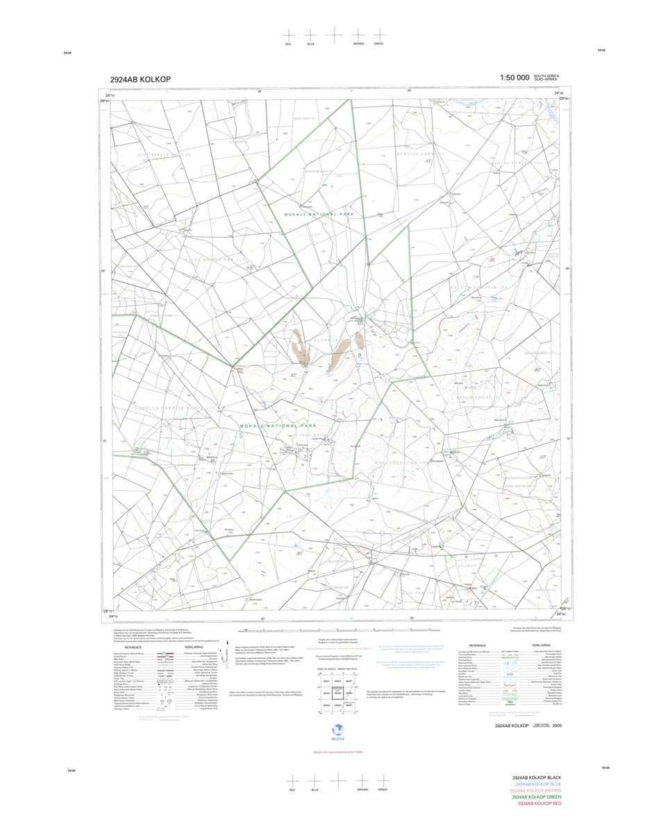 2924AB KOLKOP Map by Chief Directorate: National Geo-spatial ...