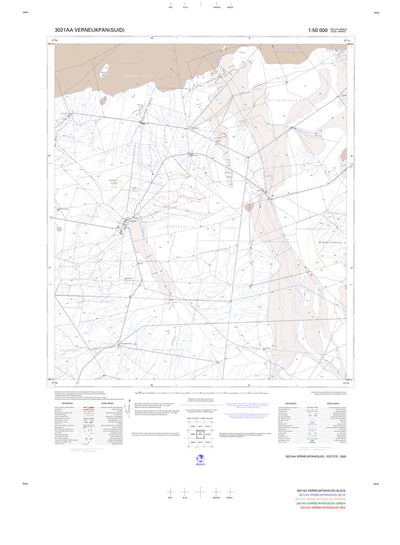 3021AA VERNEUKPAN (Suid) Map by Chief Directorate: National Geo-spatial ...