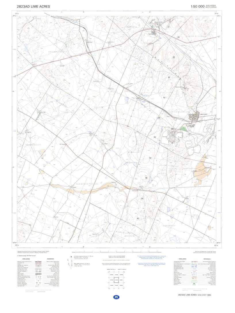 2823AD LIME ACRES Map by Chief Directorate: National Geo-spatial ...