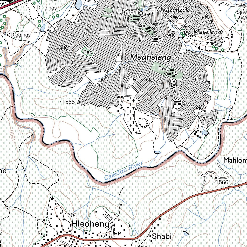 2827DD FICKSBURG Map by Chief Directorate: National Geo-spatial ...