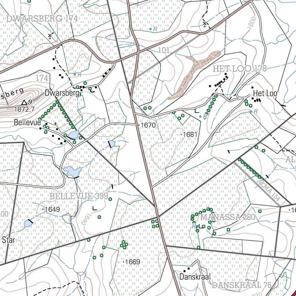 2828CA FOURIESBURG Map by Chief Directorate: National Geo-spatial ...