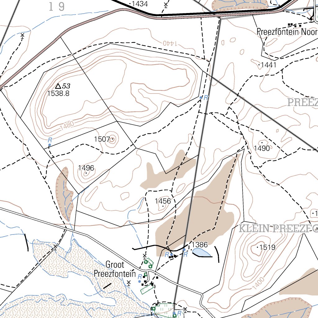 2925CD JAGERSFONTEIN Map by Chief Directorate: National Geo-spatial ...