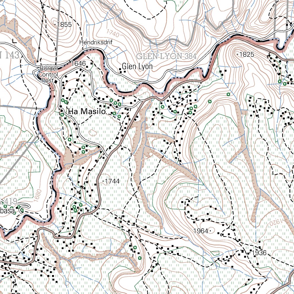 2828CB CLARENS Map by Chief Directorate: National Geo-spatial ...