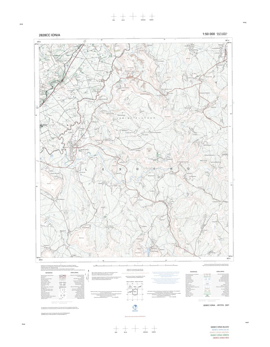 2828CC IONIA Map by Chief Directorate: National Geo-spatial Information ...