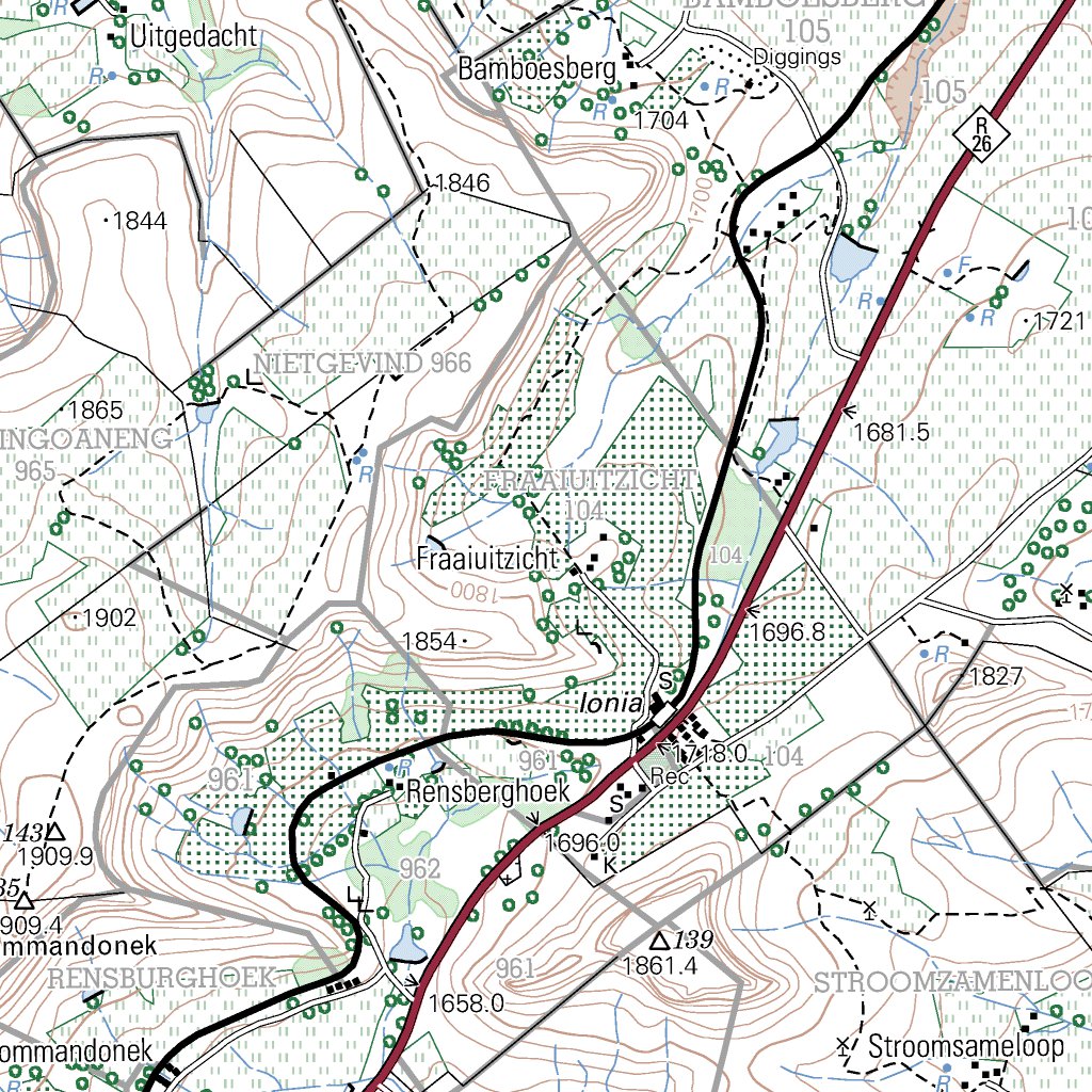 2828CC IONIA Map by Chief Directorate: National Geo-spatial Information ...