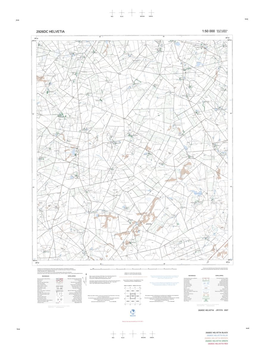 2926DC HELVETIA Map by Chief Directorate: National Geo-spatial ...